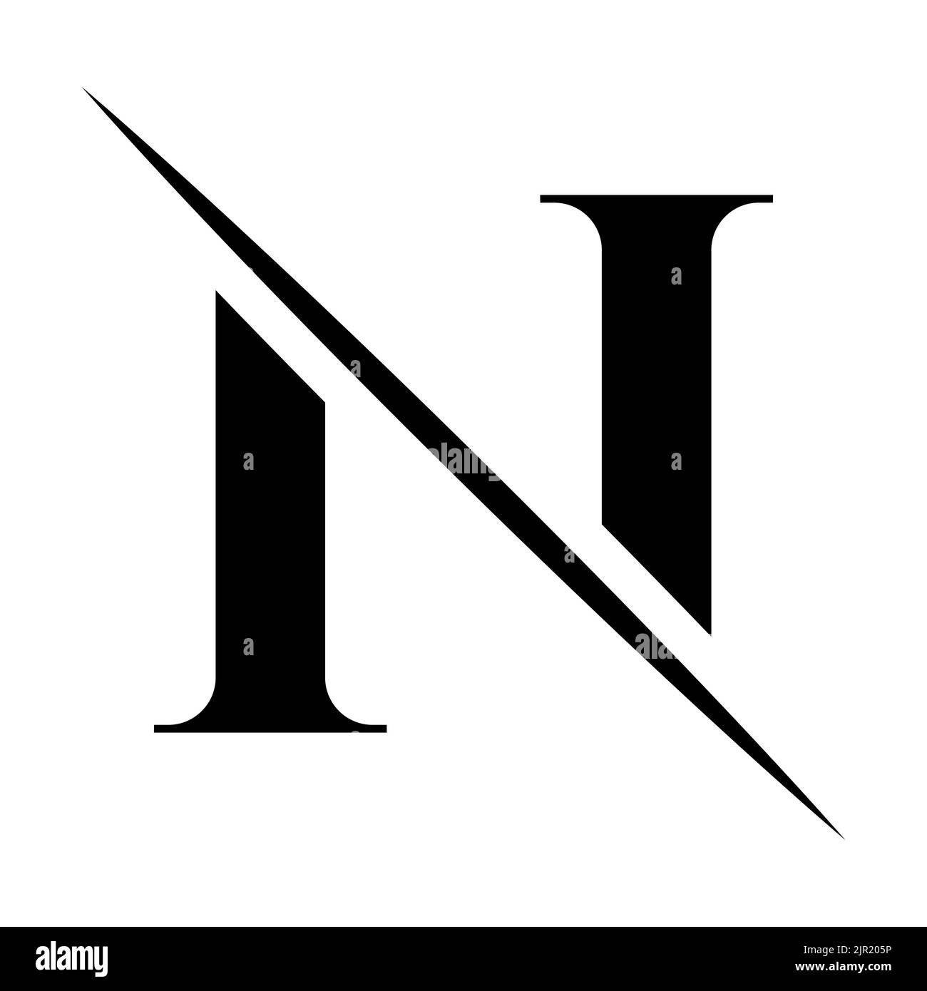 Letter N Luxury, Beauty and Fashion Logo Design . Monogram Letter N ...