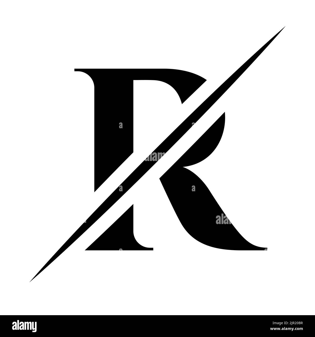 Letter R Luxury, Beauty and Fashion Logo Design . Monogram Letter R Logotype Design Vector ...