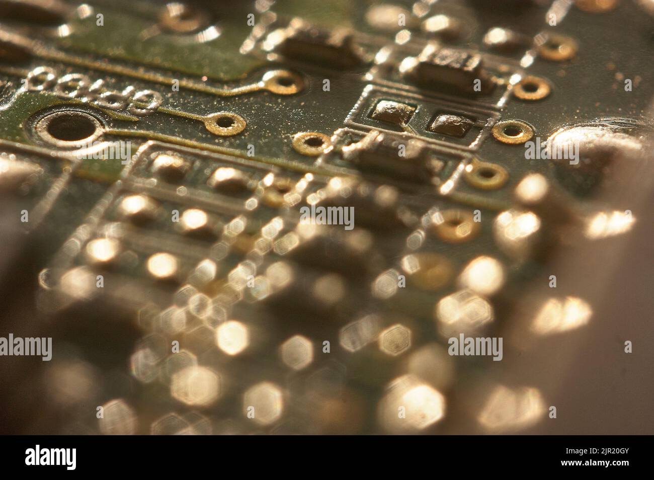 Artistic photo you a background created with electronic components ...