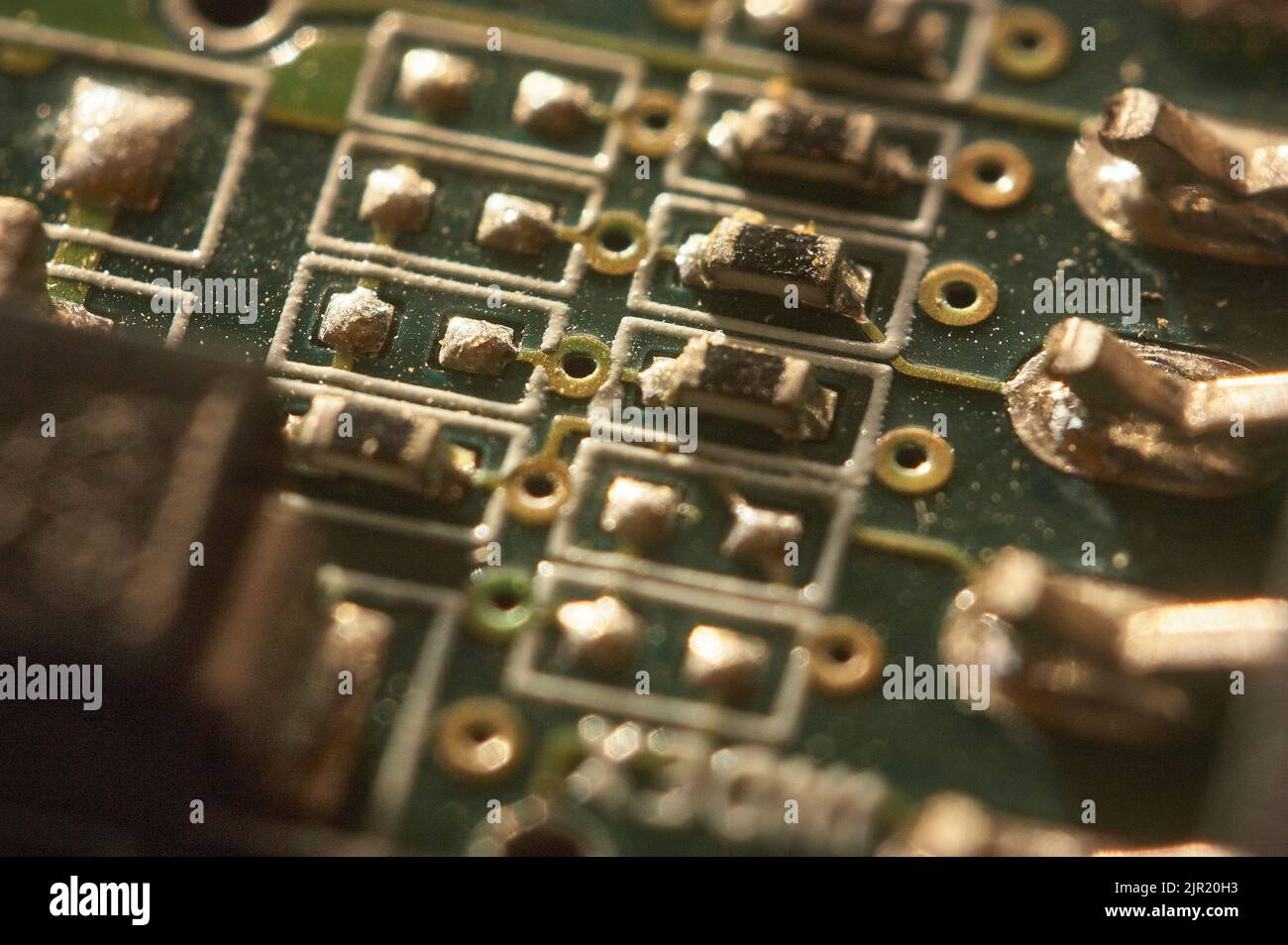 Super magnification of some welding and electronic components of a ...