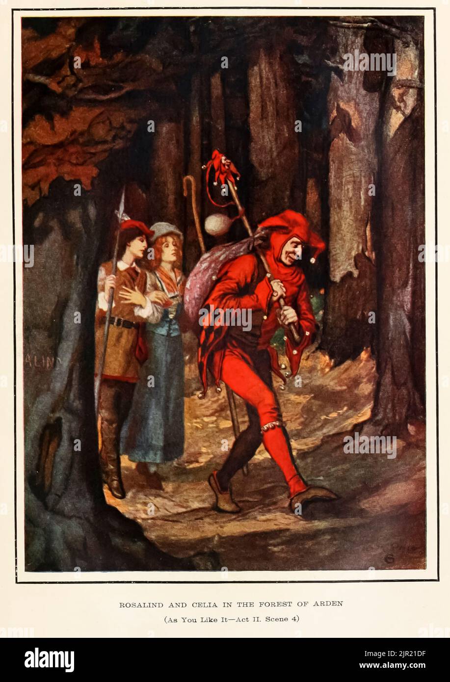ROSALIND AND CELIA IN THE FOREST OF ARDEN (As You Like It Act II. Scene ...