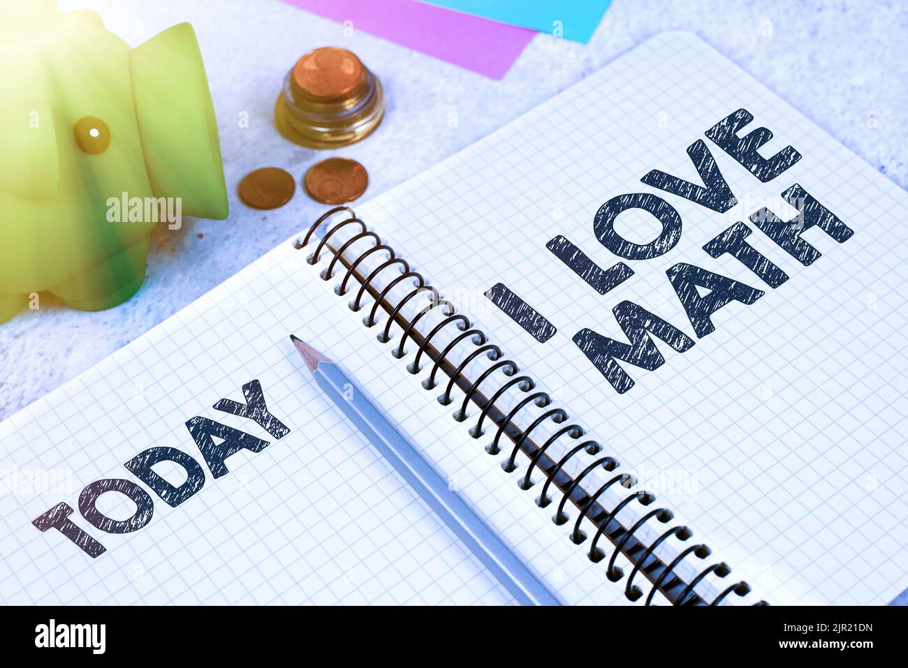 Handwriting text I Love Math. Business idea To like a lot doing ...