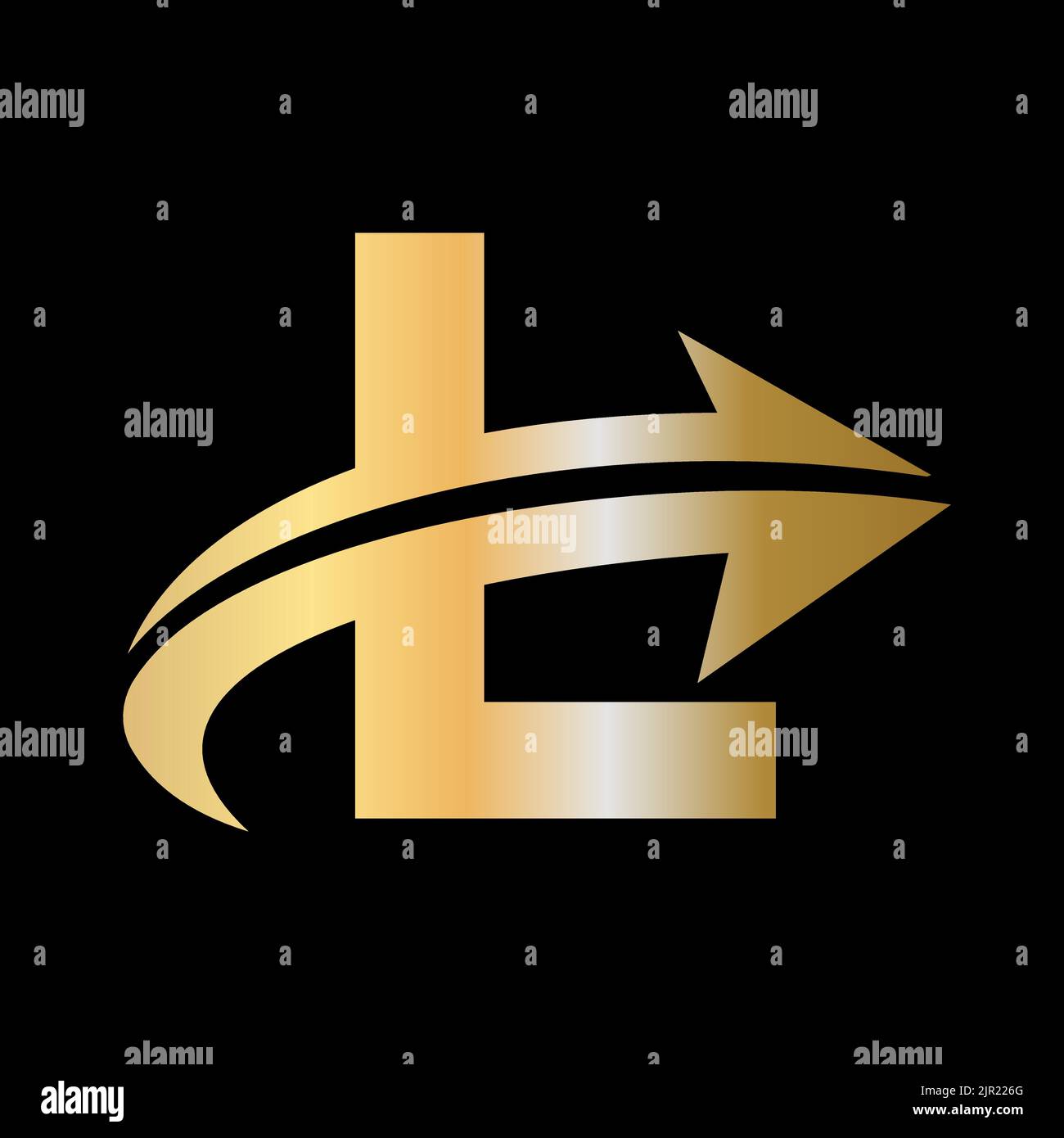 Finance logo with L Letter Concept. Marketing And Financial Business ...