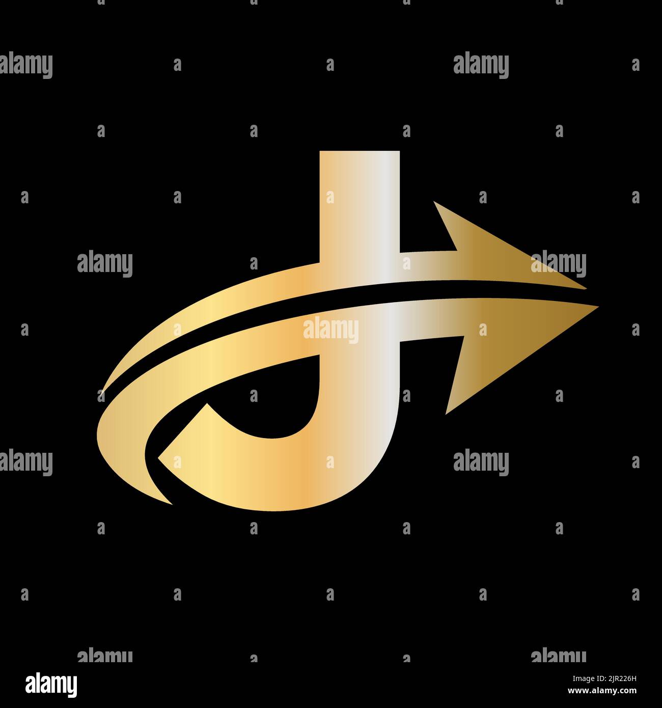 Finance logo with J Letter Concept. Marketing And Financial Business ...