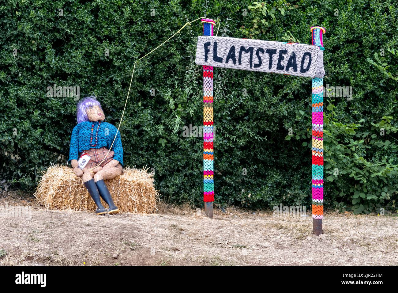 Flamstead scarecrow festival 2022, Flamstead, Herts - female scarecrow ...