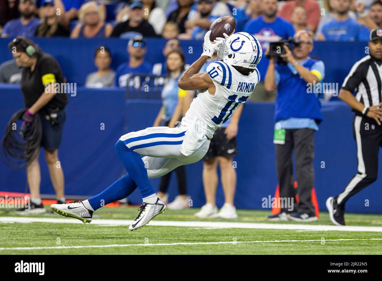 August 20, 2022: Indianapolis Colts wide receiver Dezmon Patmon (10 ...