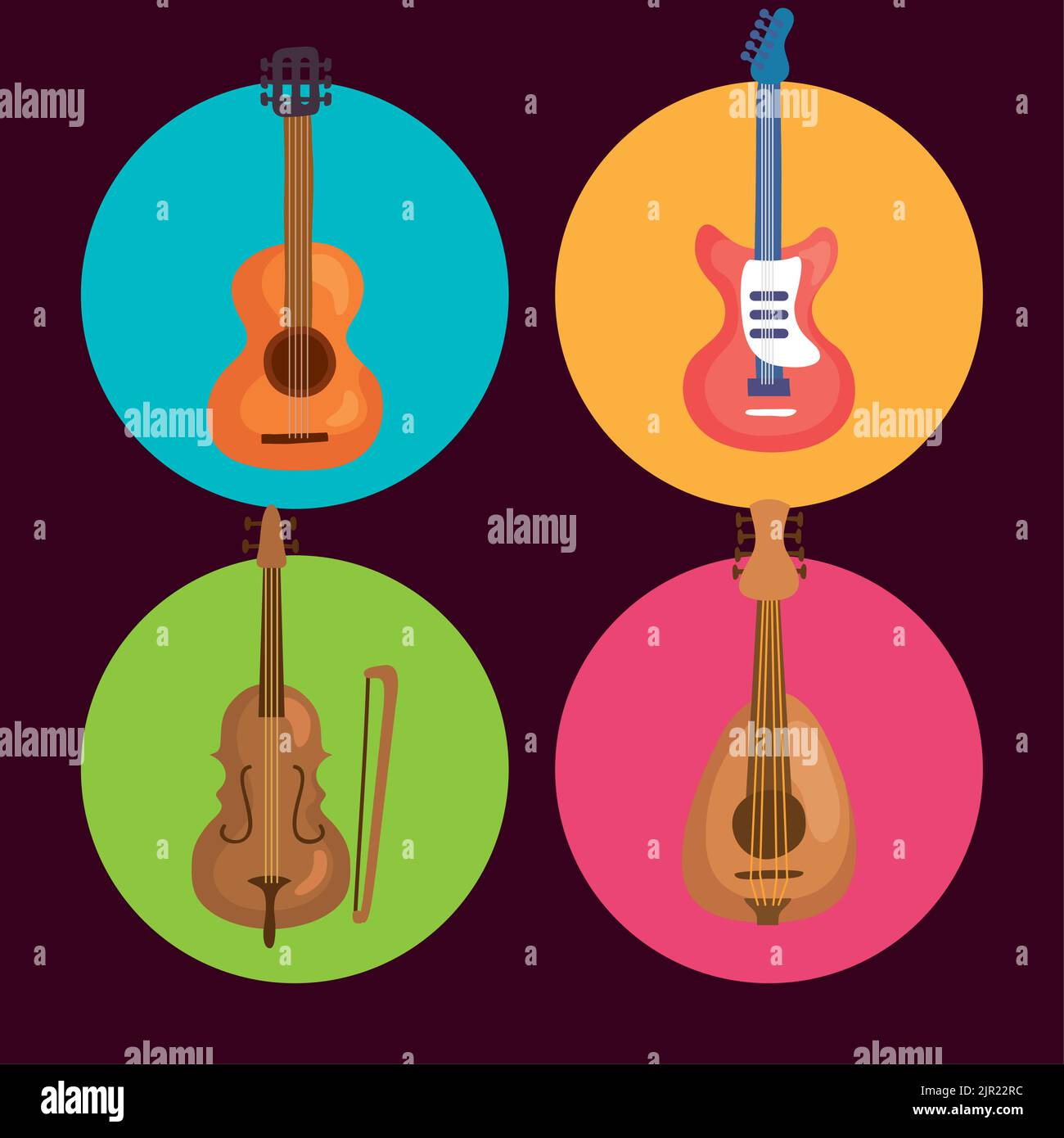 various musical instruments Stock Vector Image & Art - Alamy