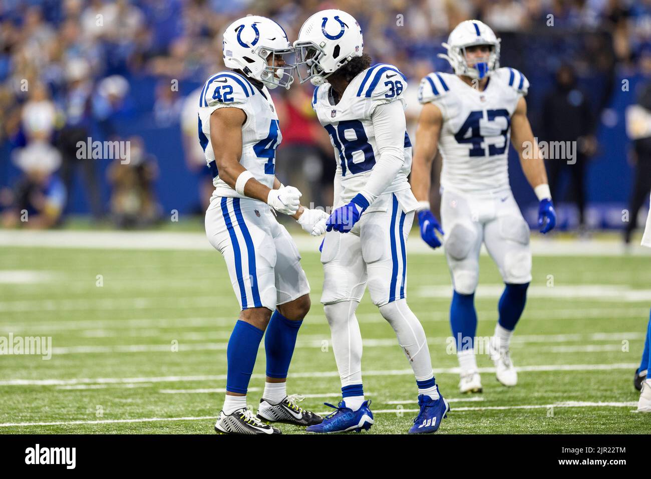 August 20, 2022: Indianapolis Colts defensive back Tony Brown (38) and ...