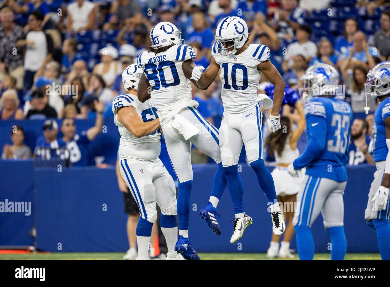 August 20, 2022: Indianapolis Colts wide receiver Dezmon Patmon (10 ...