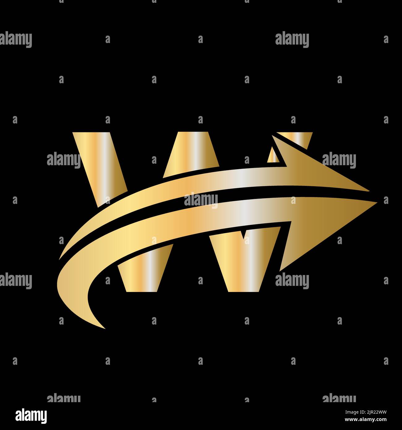 Finance logo with W Letter Concept. Marketing And Financial Business ...