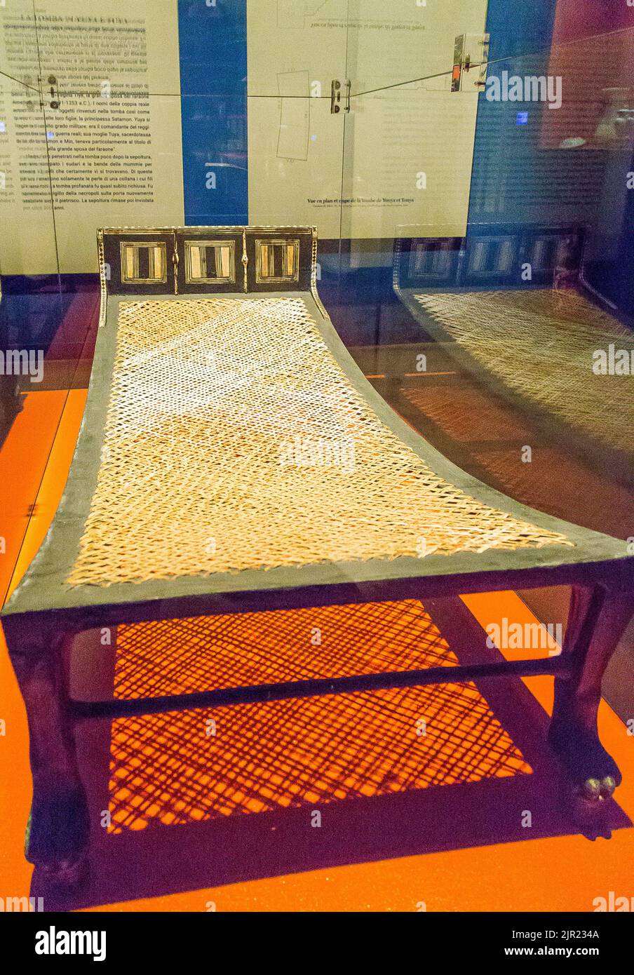 Egypt, Cairo, Egyptian Museum, from the tomb of Yuya and Thuya in Luxor ...