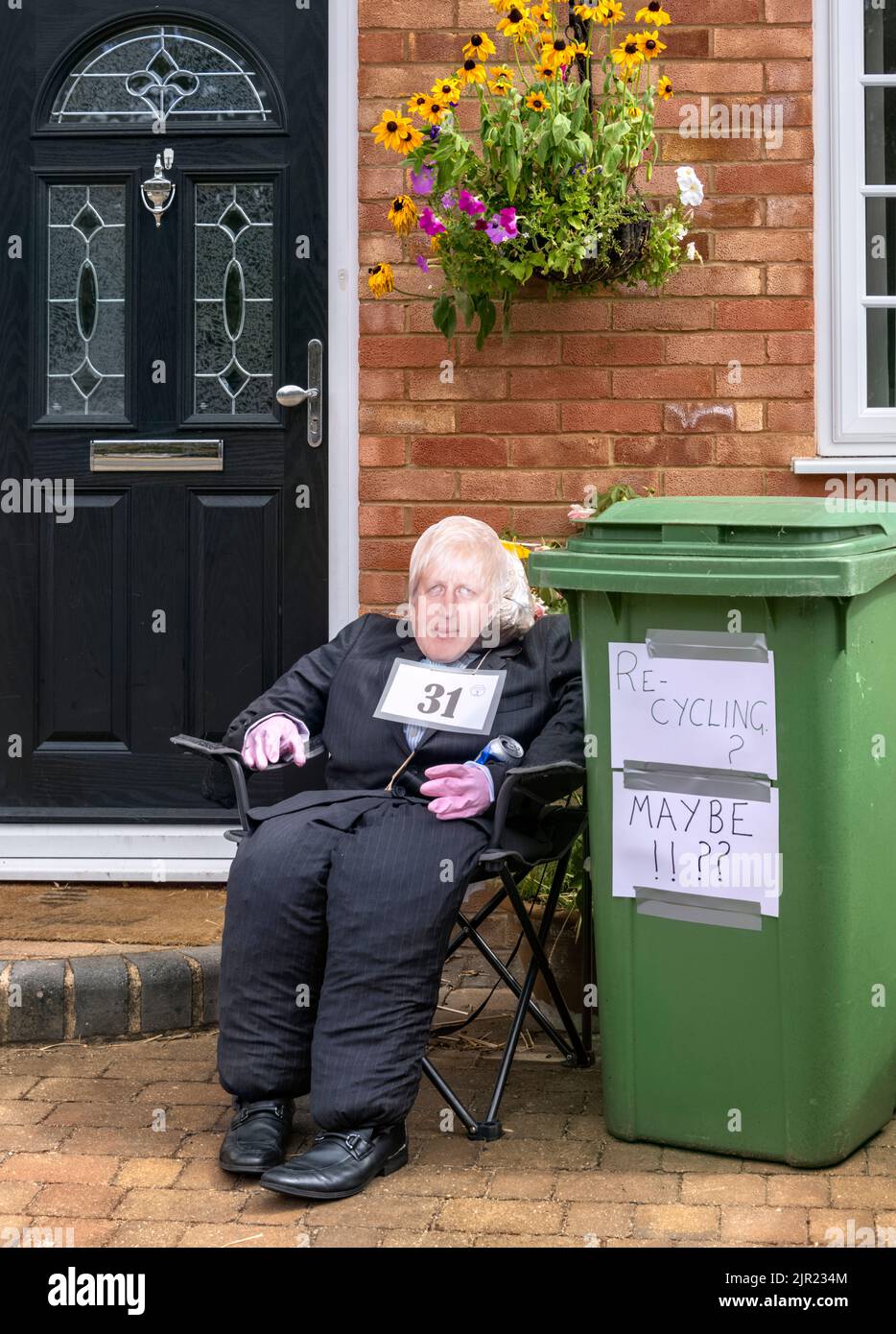 Boris Johnson Scarecrow at Flamstead Scarecrow Festival, 2022 Flamstead ...