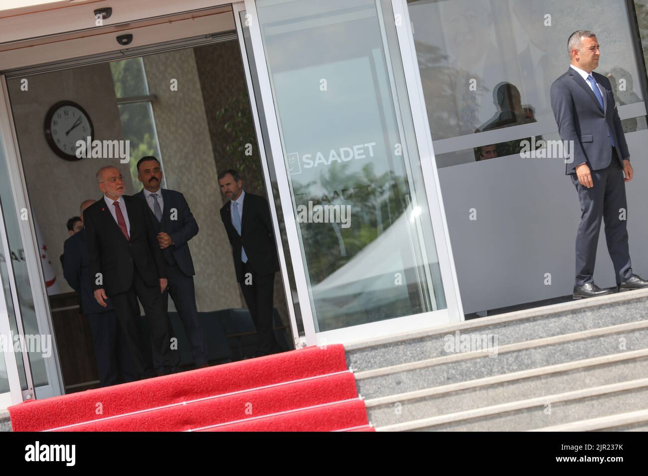 Ankara, Turkey. 21st Aug, 2022. Felicity Party Chairman Temel ...