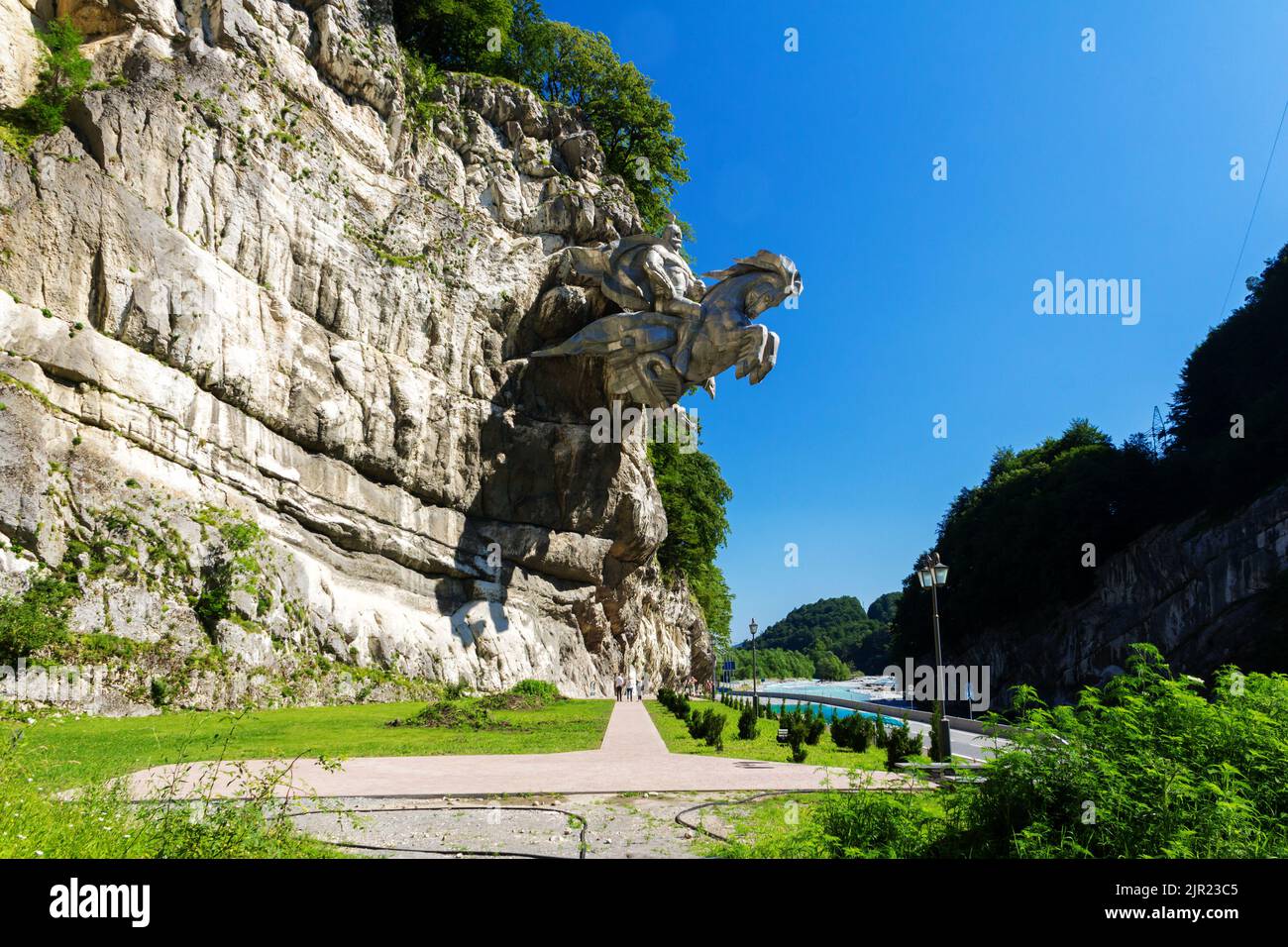 Russia, North Ossetia-Alania Republic, Transcaucasus Highway, July, 30. ...