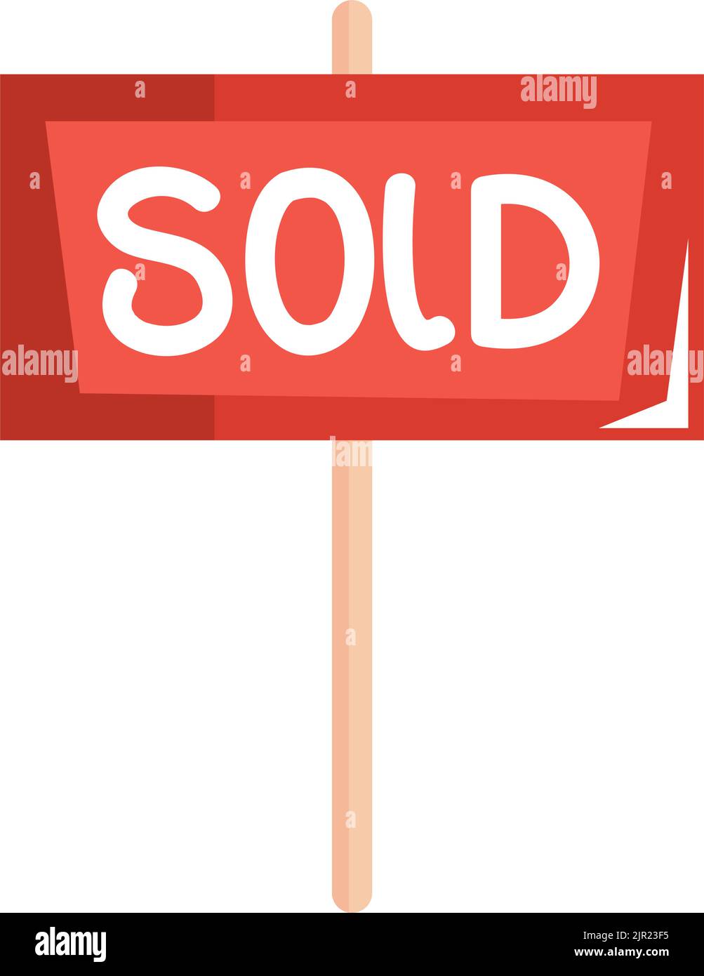 sold red label Stock Vector Image & Art - Alamy