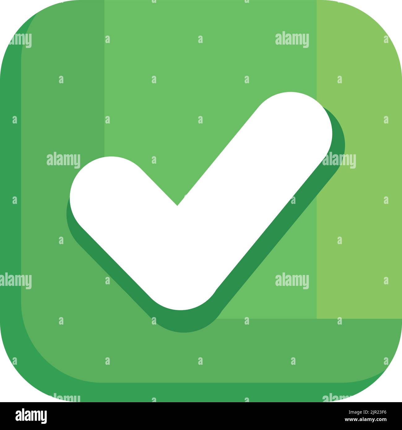 check symbol in green button Stock Vector Image & Art - Alamy