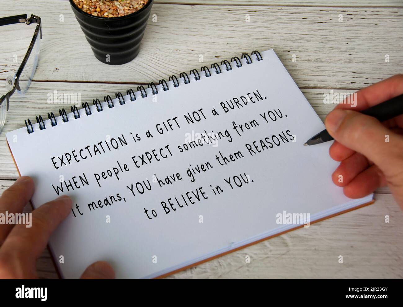 Life inspirational quote about life expectation and trust ...