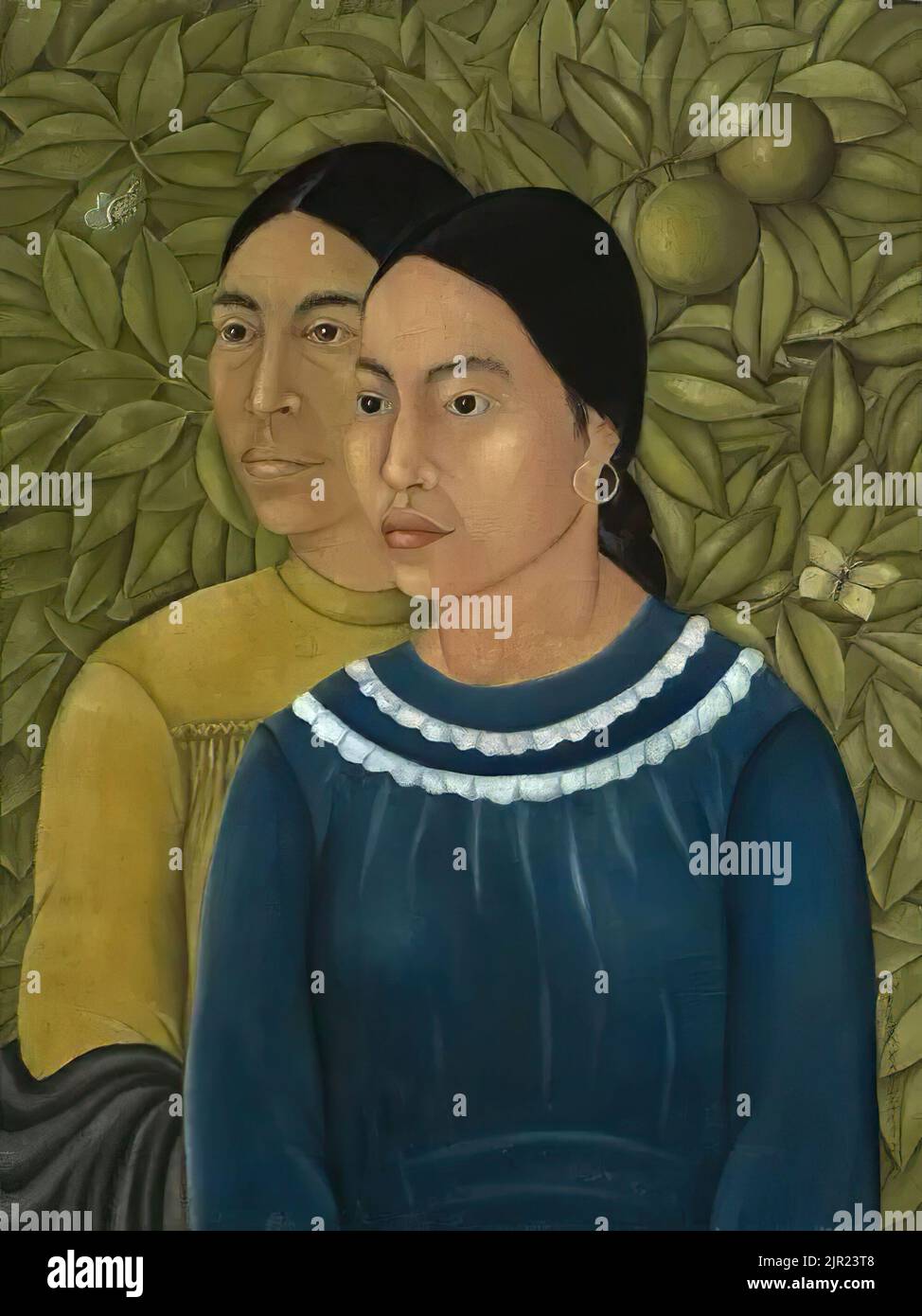 Frida Kahlo / 'Two Women (Salvadora y Herminia)', 1928, Oil on canvas ...