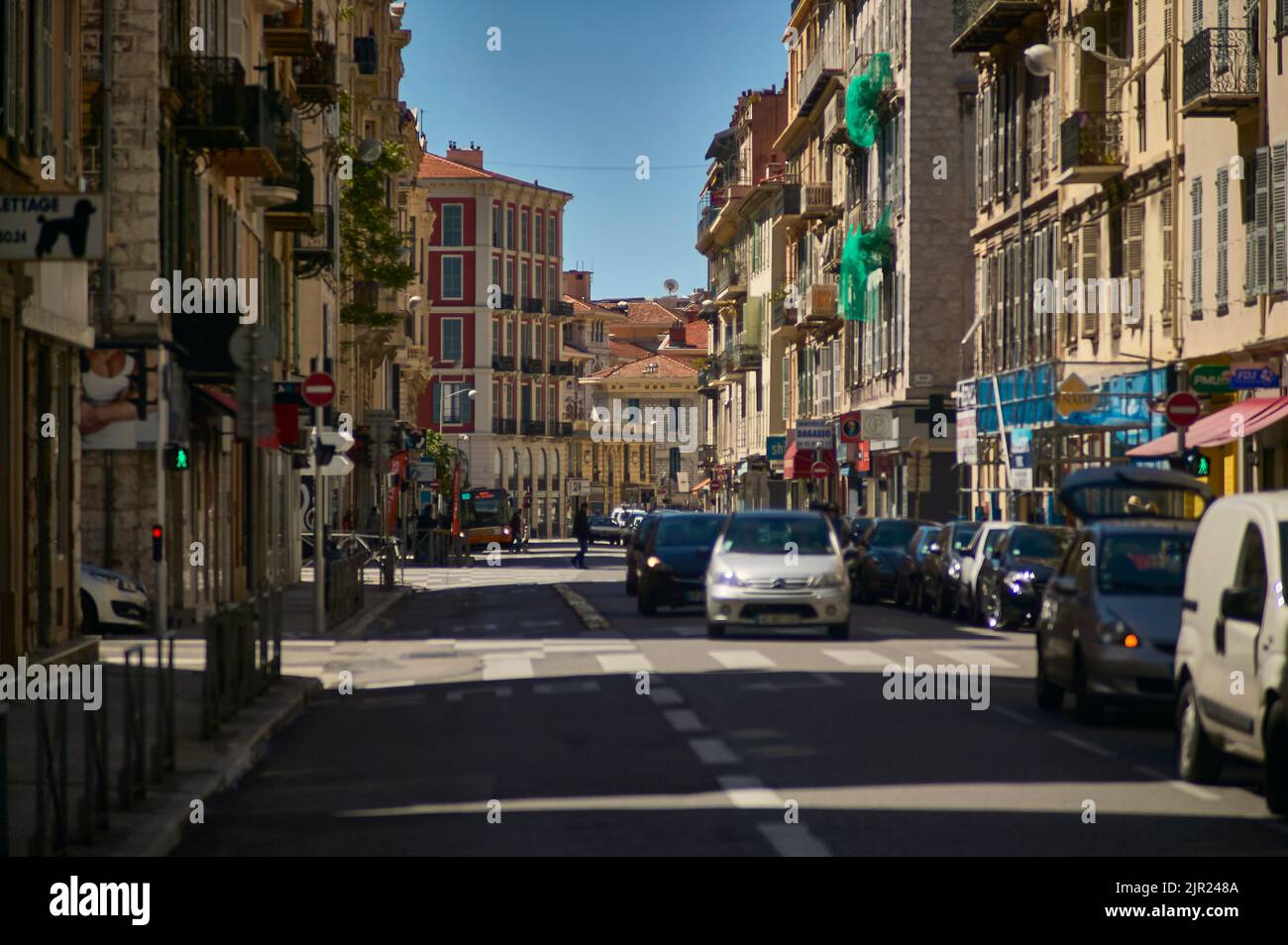 Nice, France 20 august 2022: Scene of daily life in one of the most ...