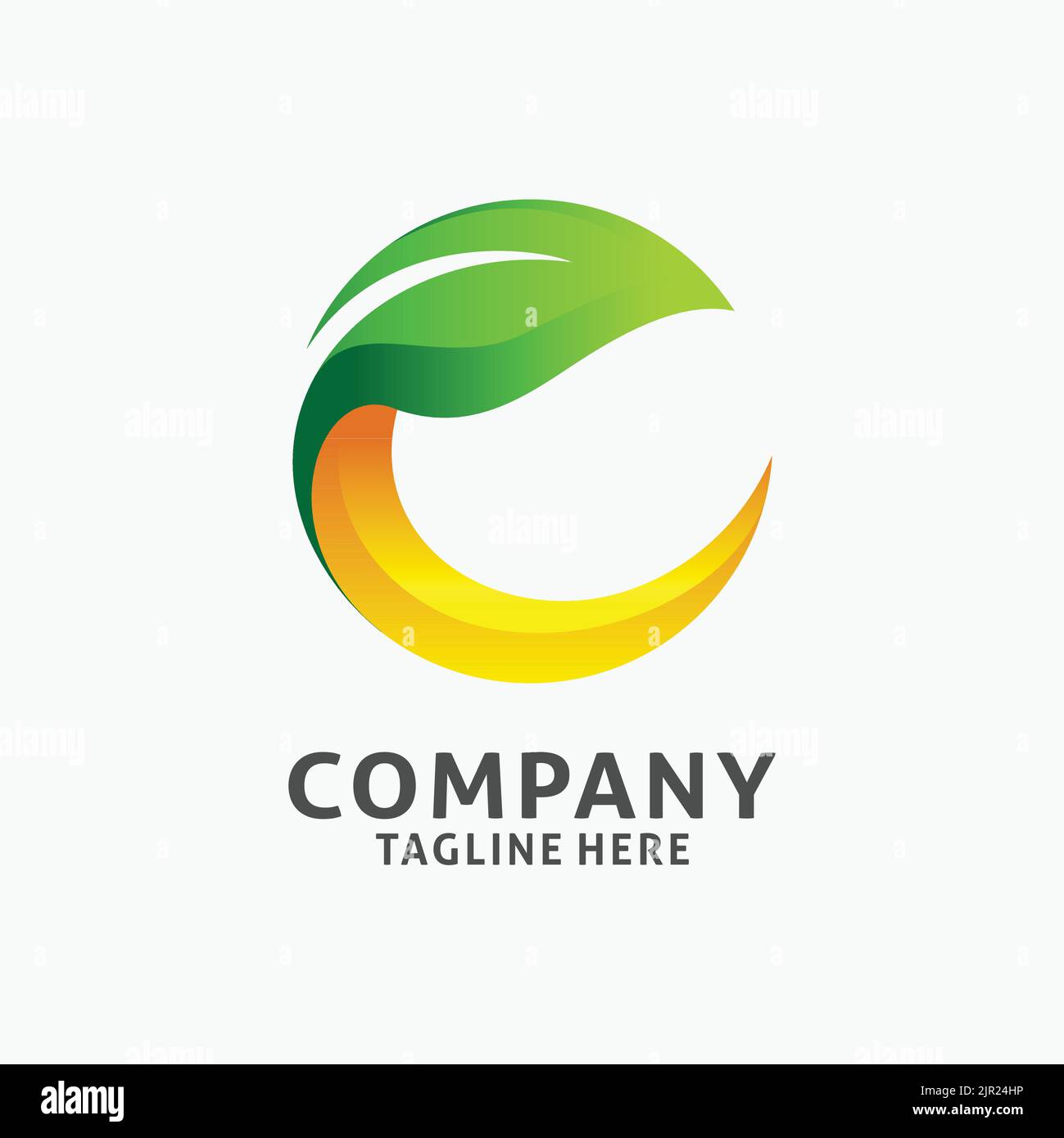 Letter C leaf logo design Stock Vector Image & Art - Alamy