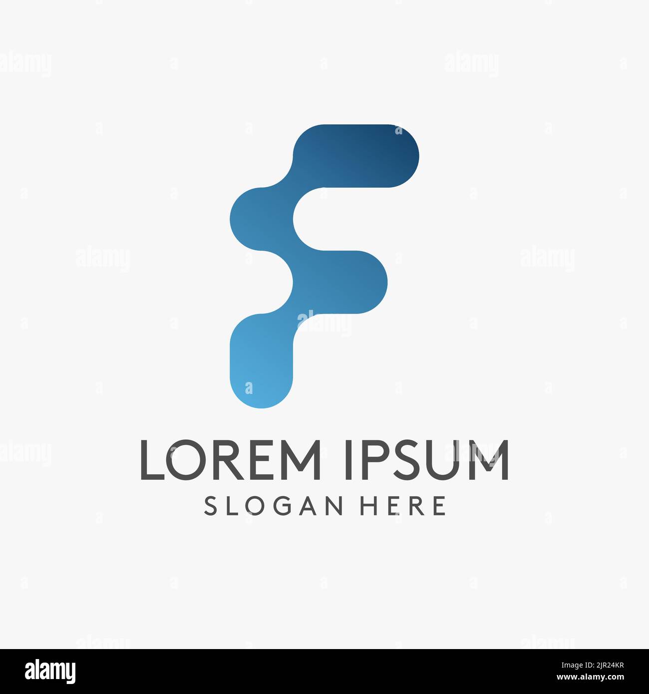 Letter F connect logo design Stock Vector Image & Art - Alamy