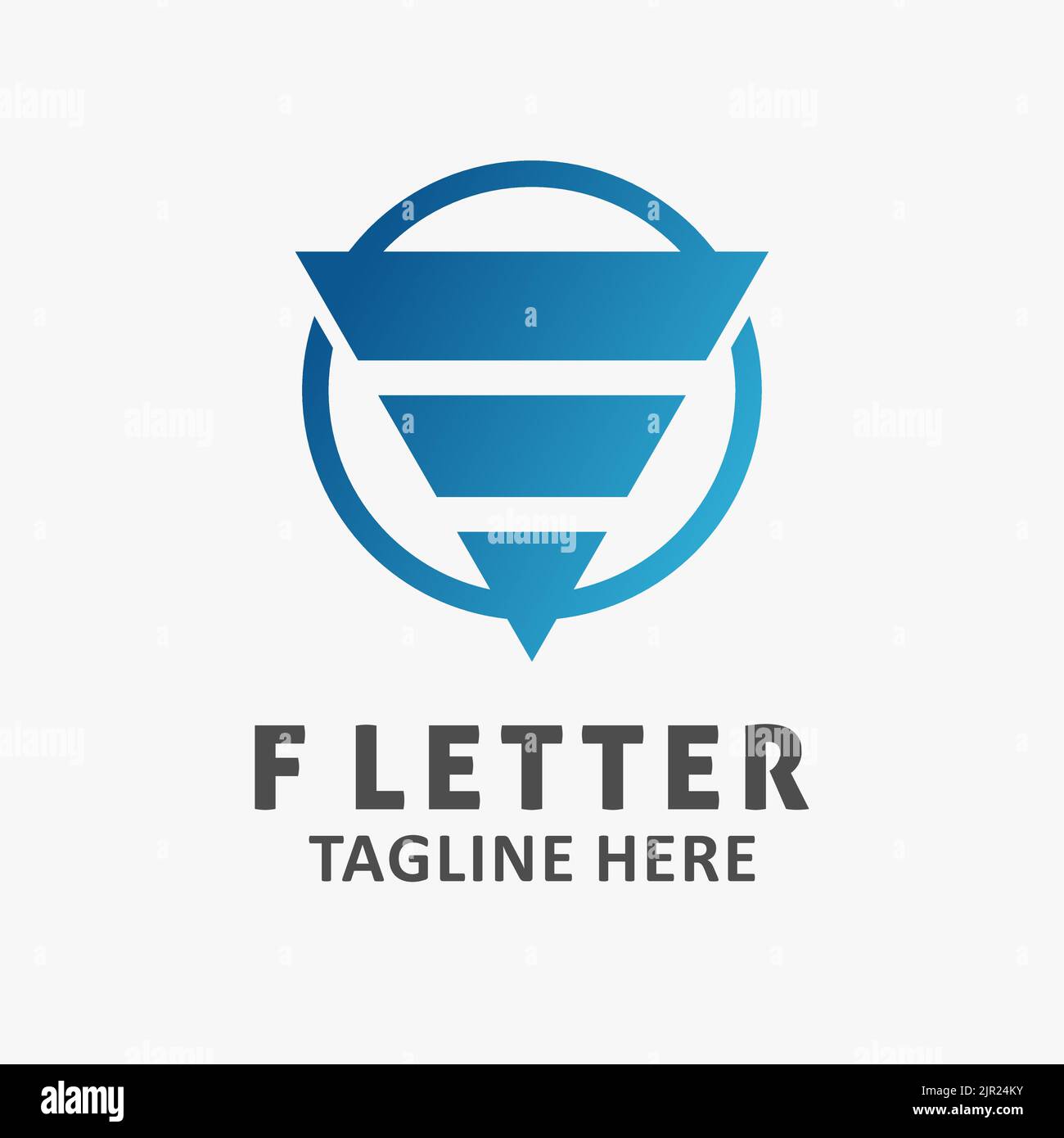 Letter F triangle logo design Stock Vector Image & Art - Alamy
