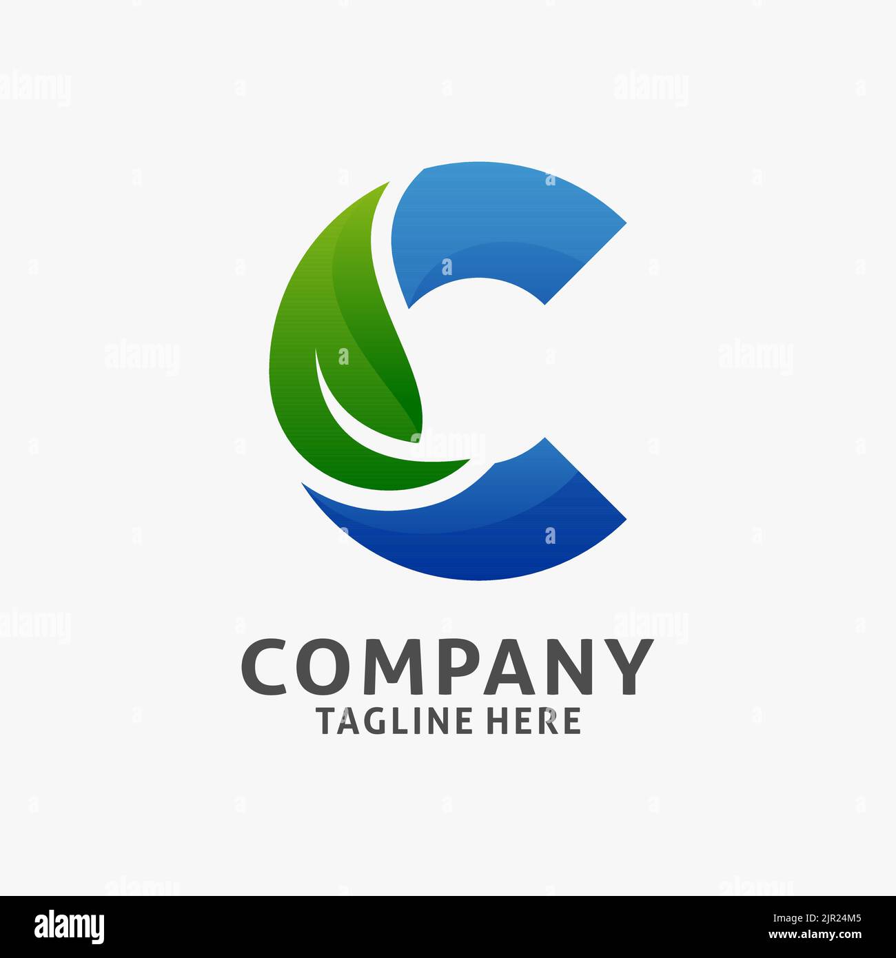 Letter C leaf logo design Stock Vector Image & Art - Alamy
