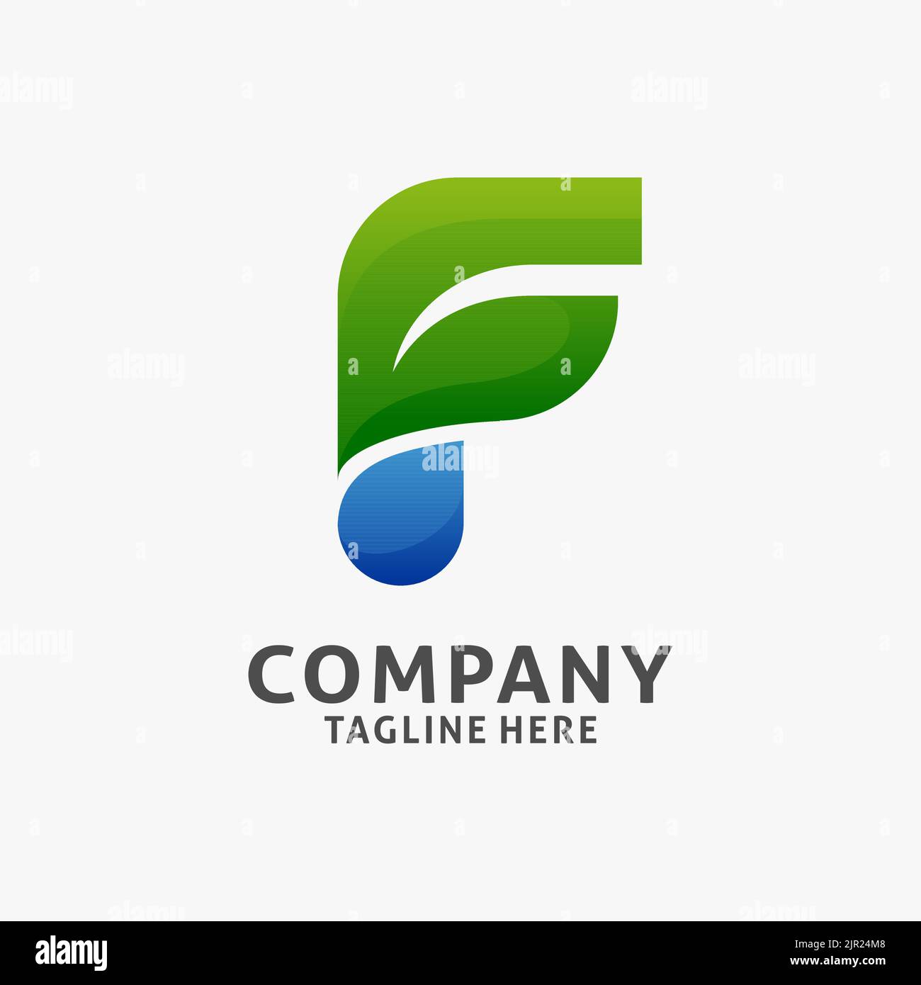 Letter F leaf logo design Stock Vector Image & Art - Alamy