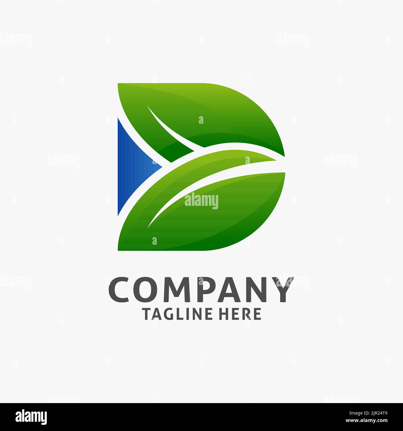 D leaf logo hi-res stock photography and images - Alamy