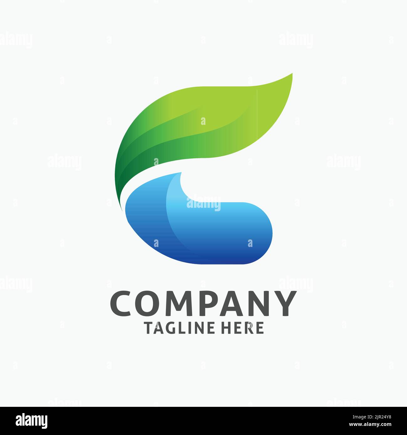 Letter C leaf logo design Stock Vector Image & Art - Alamy