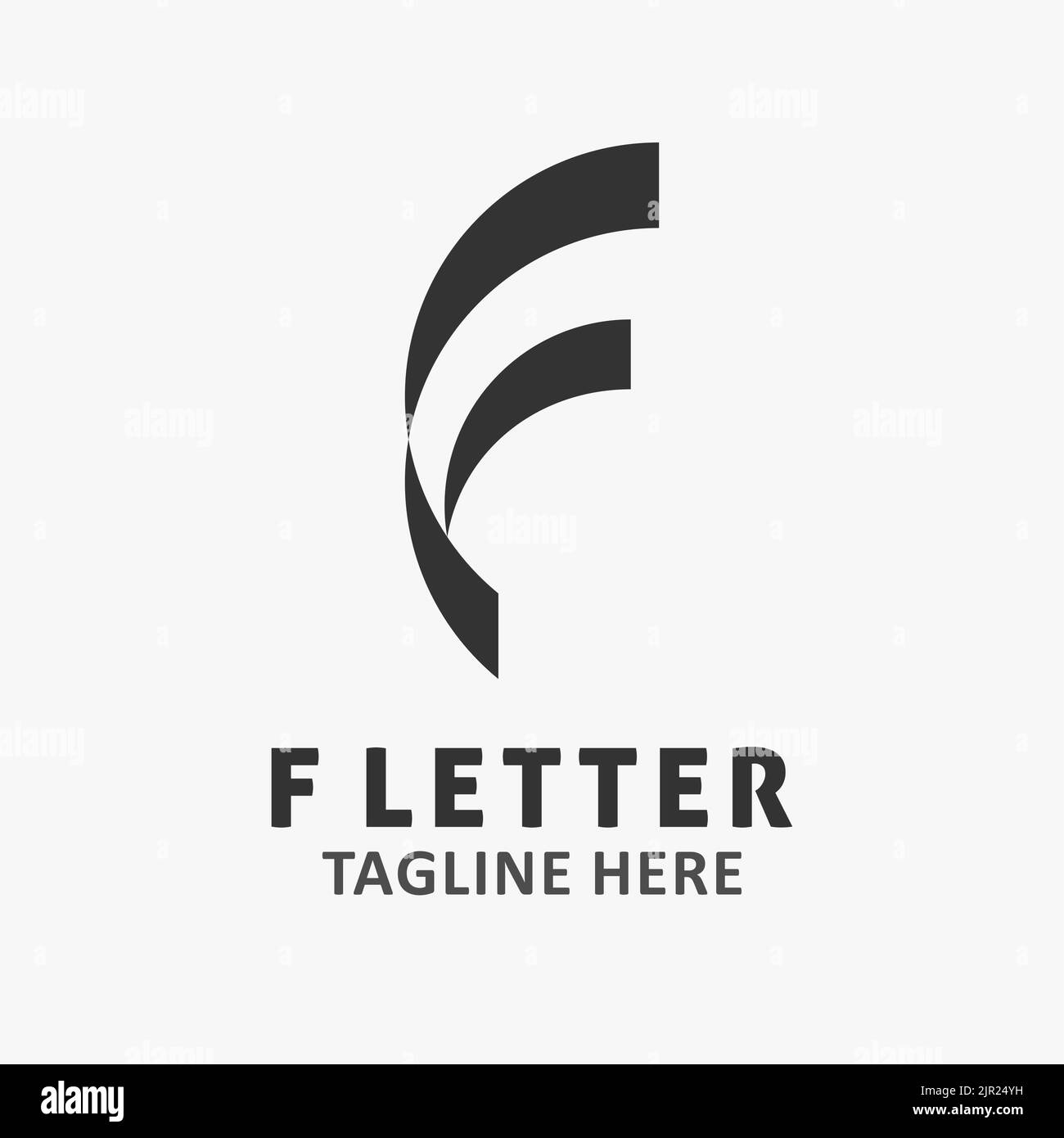 Letter F logo design Stock Vector Image & Art - Alamy