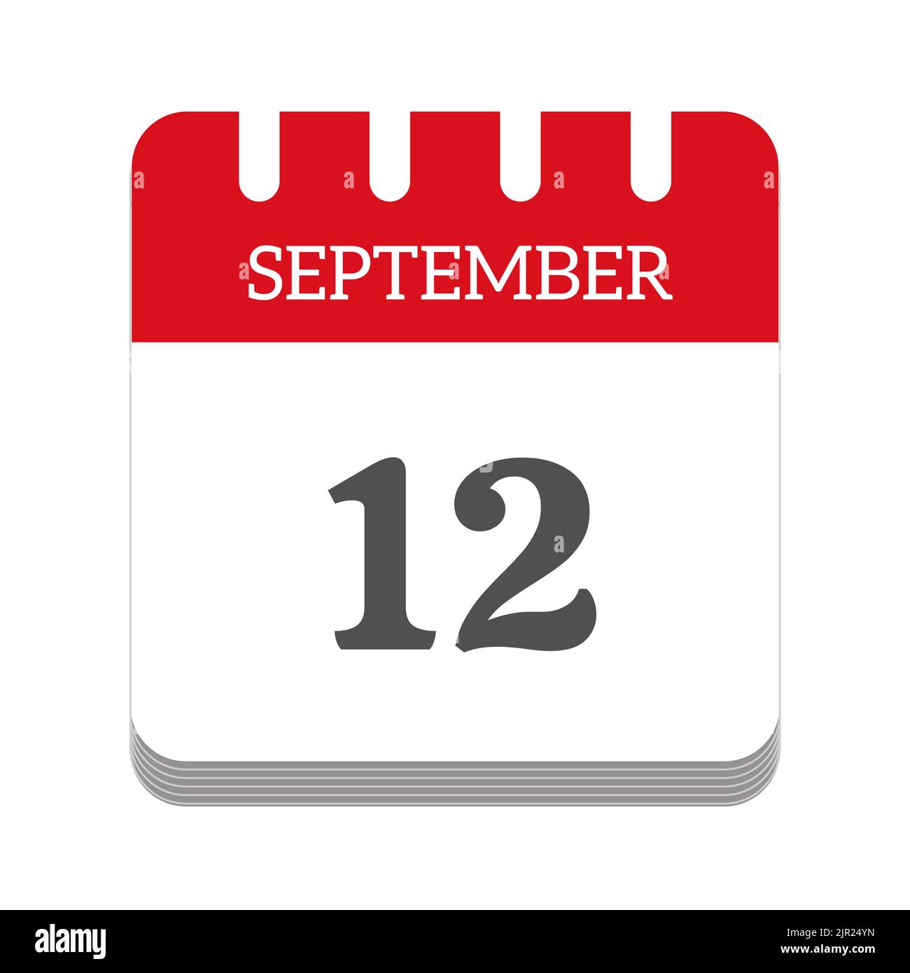 September 12 calendar hi-res stock photography and images - Alamy