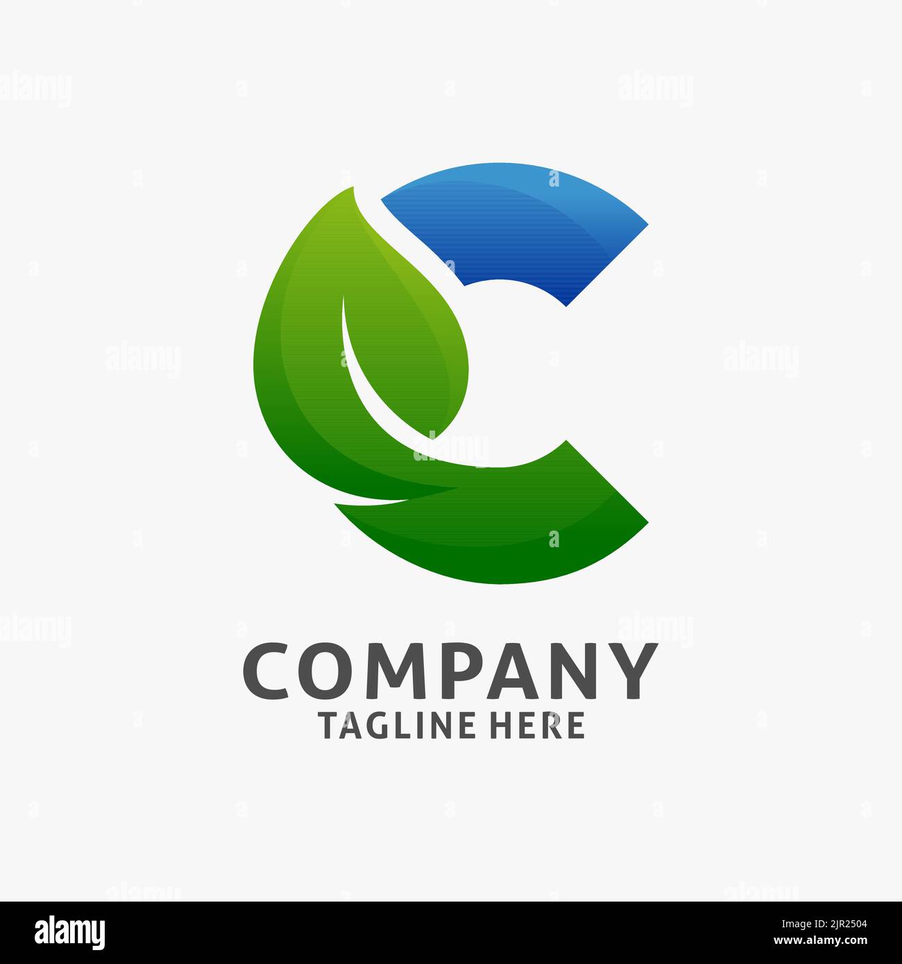 Letter C leaf logo design Stock Vector Image & Art - Alamy