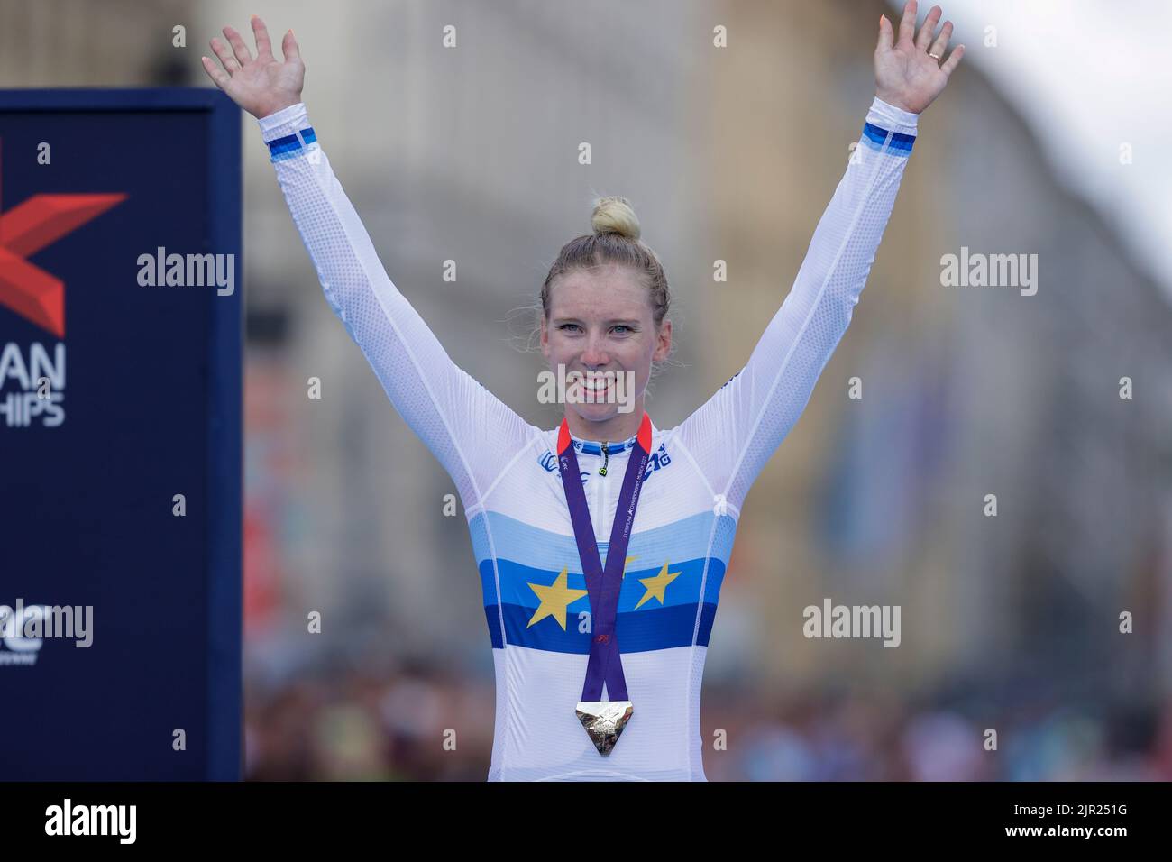 MUNICH, GERMANY - AUGUST 21: Lorena Wiebes of The Netherlands during ...