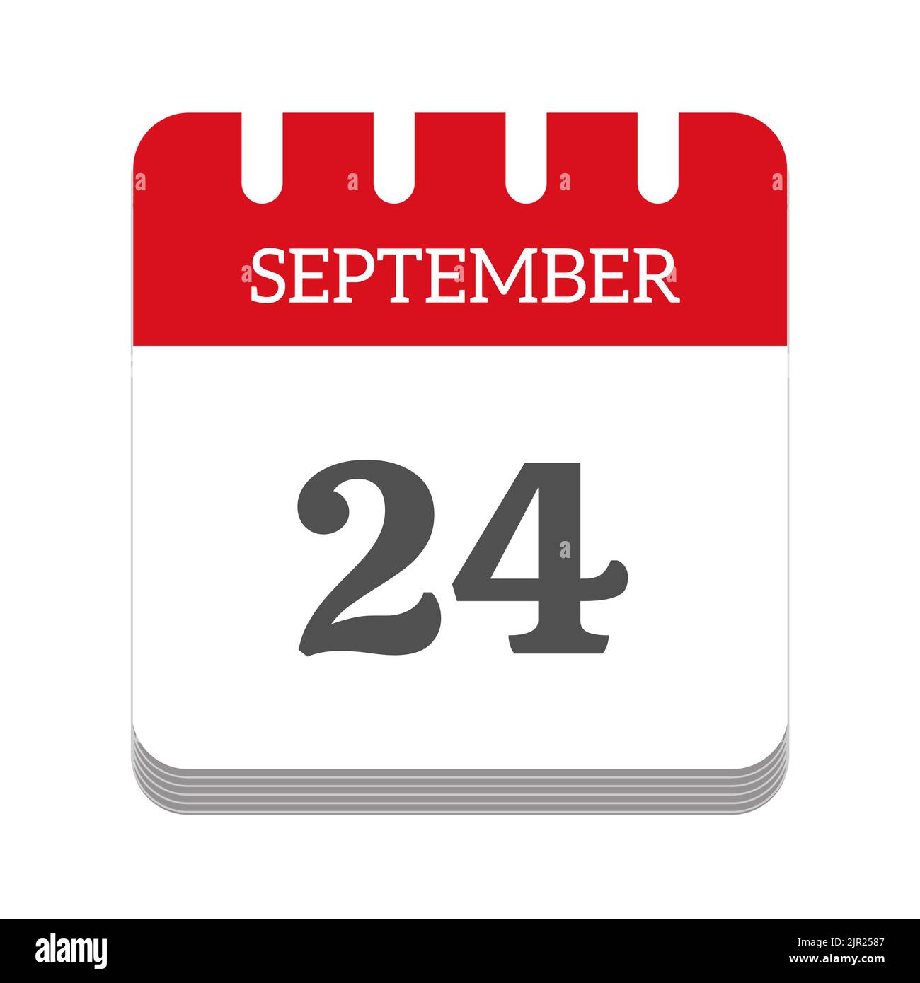 24 september calendar Cut Out Stock Images & Pictures - Alamy