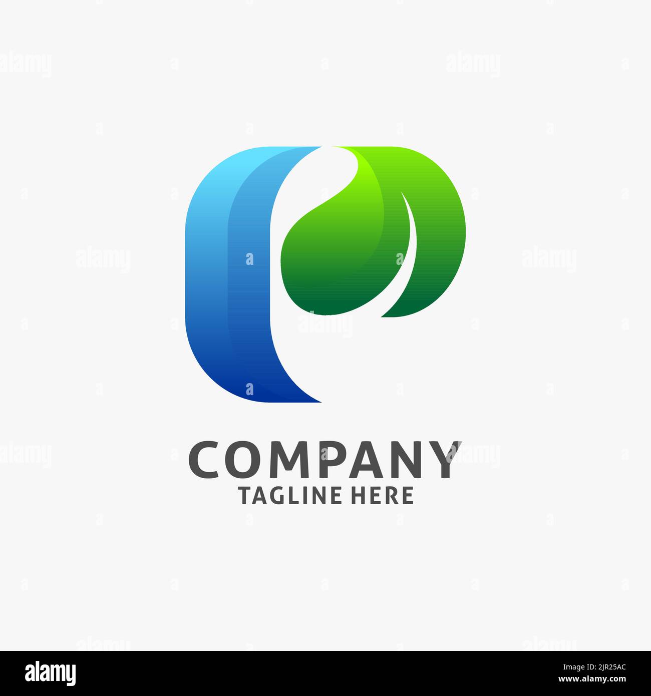 Letter P leaf logo design Stock Vector Image & Art - Alamy