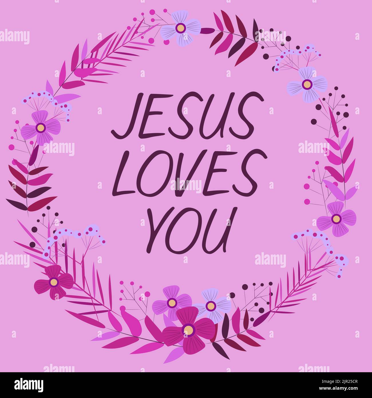 Text sign showing Jesus Loves You. Word Written on Believe in the Lord ...