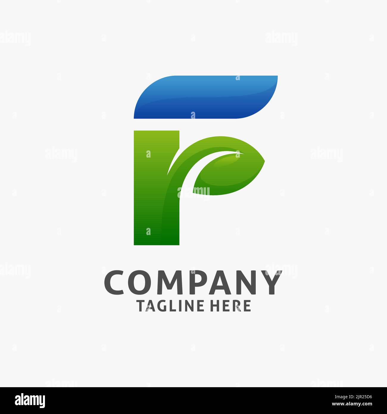 Letter F leaf logo design Stock Vector Image & Art - Alamy