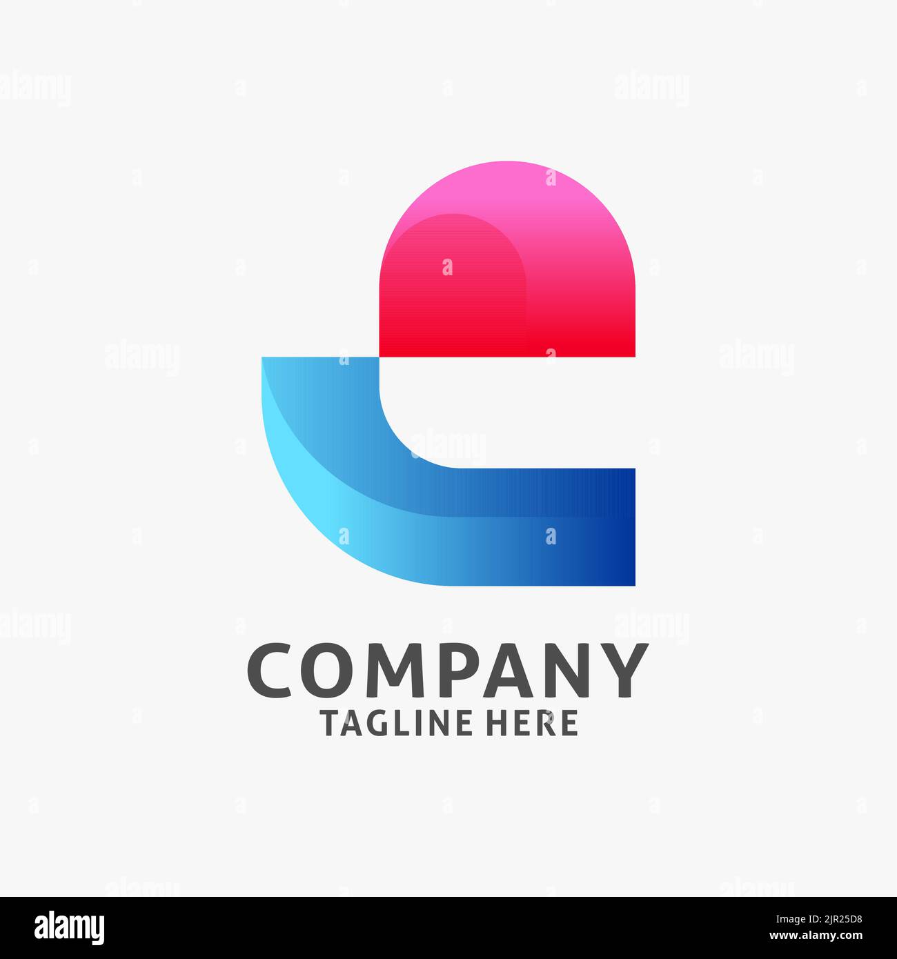 Letter E unique logo design Stock Vector Image & Art - Alamy