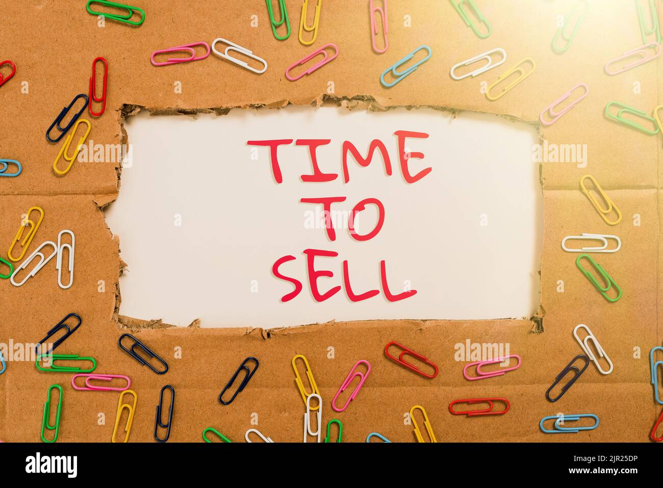 Conceptual caption Time To Sell. Business overview Right moment for ...
