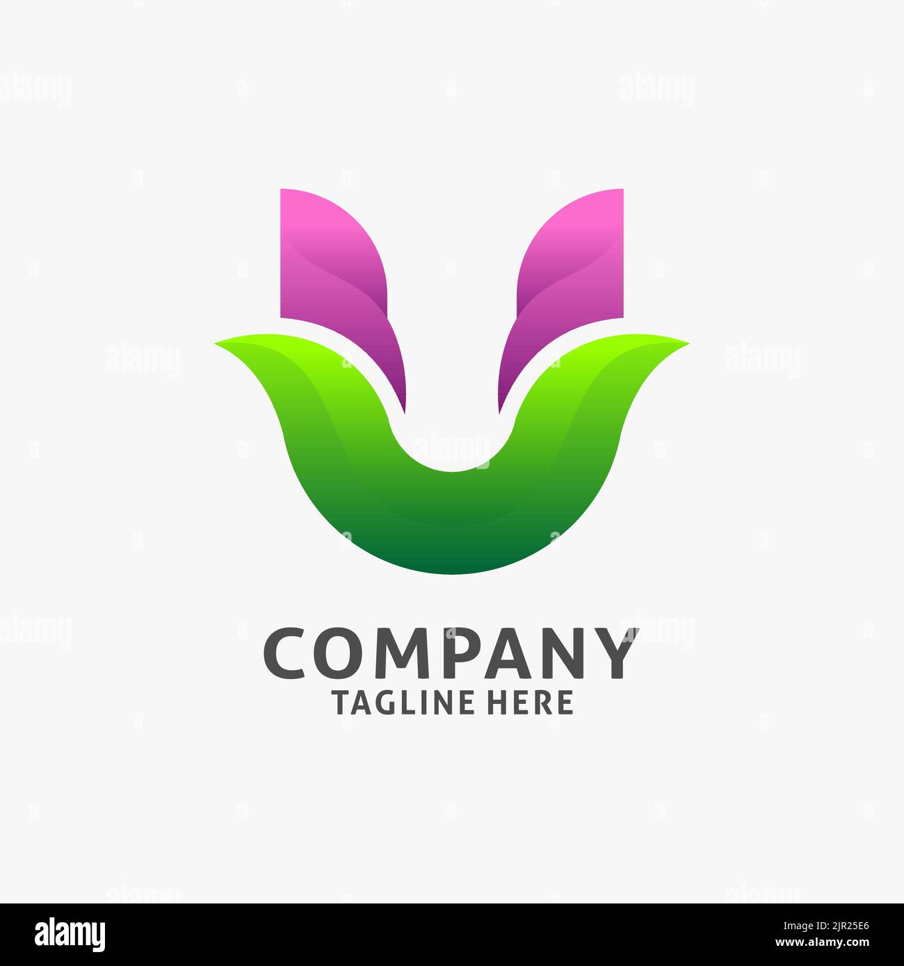 Letter U unique logo design Stock Vector Image & Art - Alamy