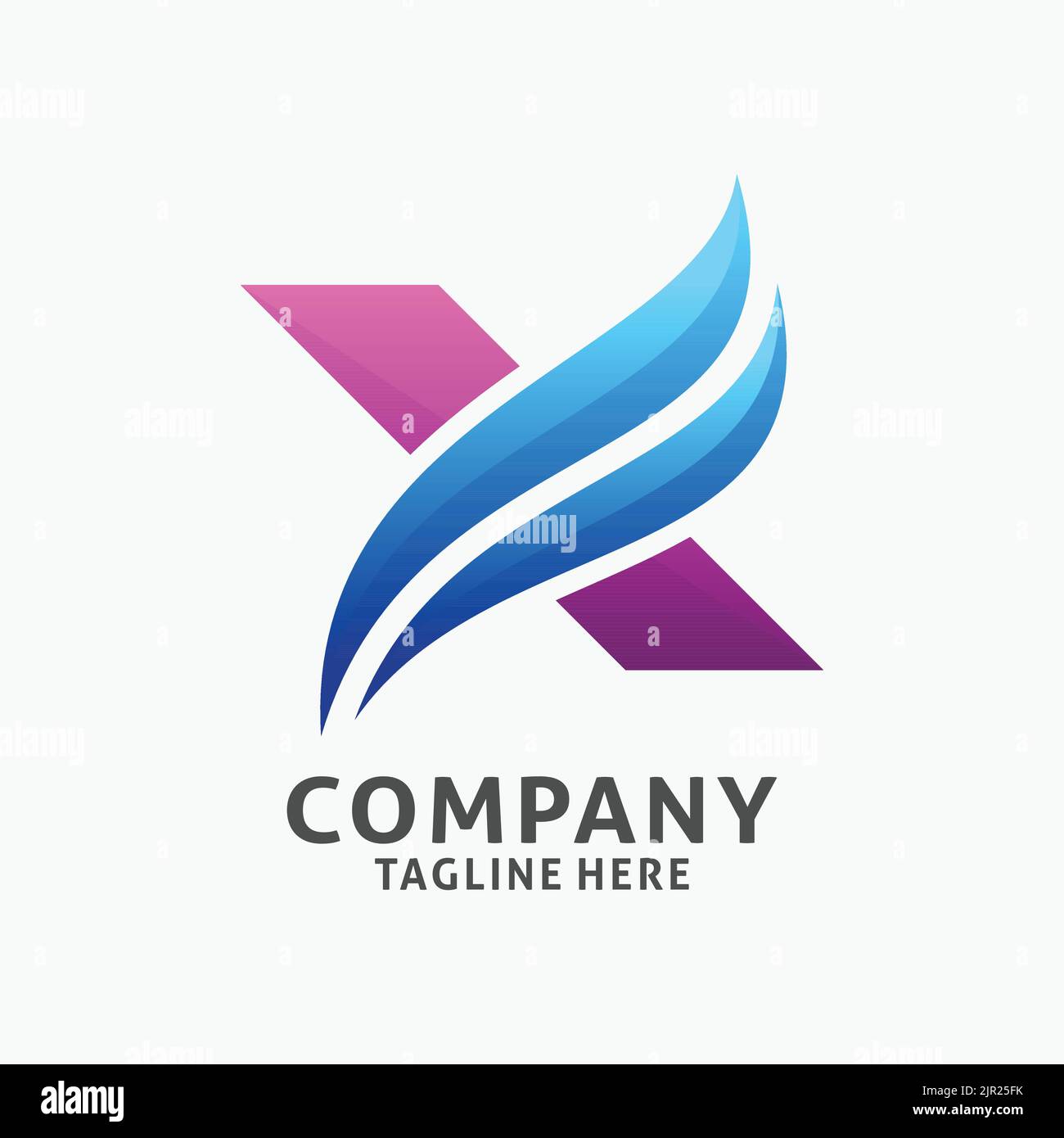 Letter X logo design with wing element Stock Vector Image & Art - Alamy