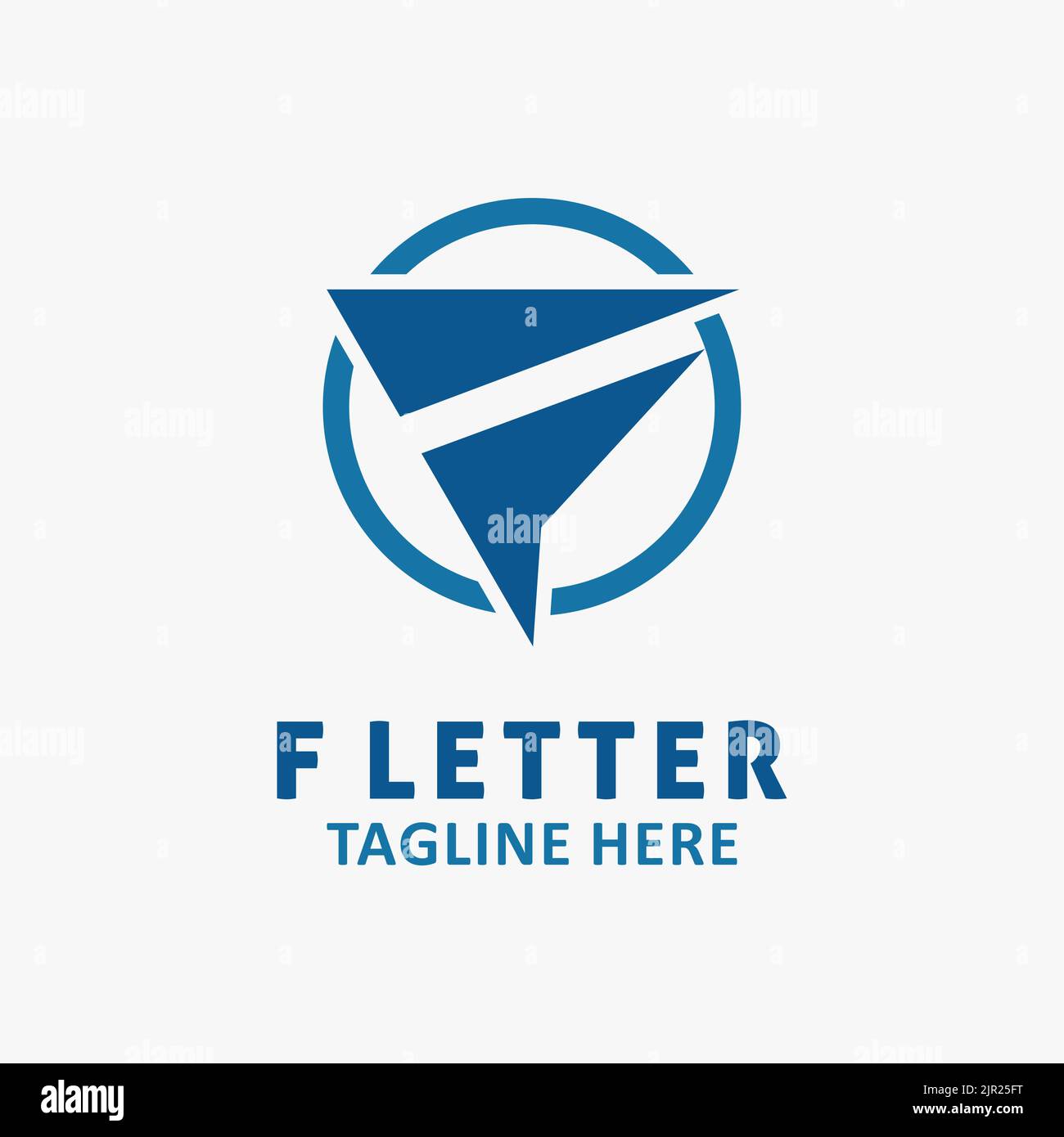 Letter F logo design Stock Vector Image & Art - Alamy