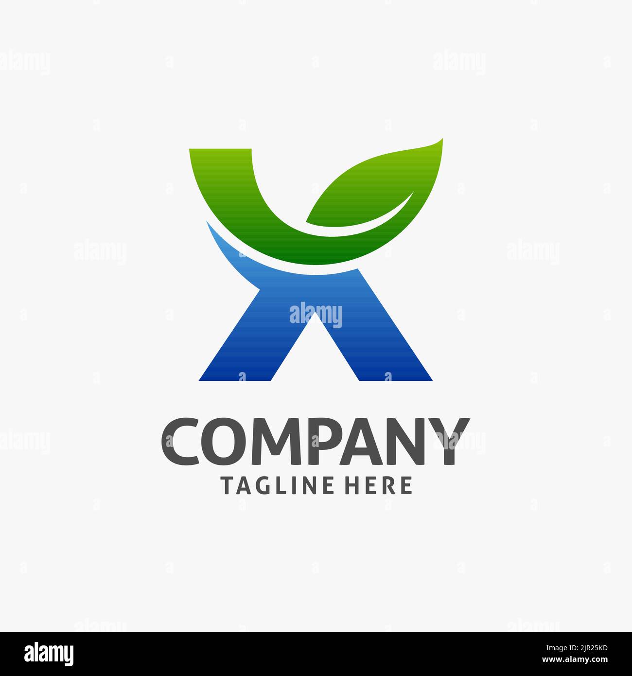 Letter X leaf logo design Stock Vector Image & Art - Alamy