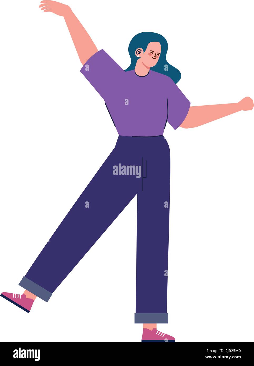woman dancing avatar character Stock Vector Image & Art - Alamy