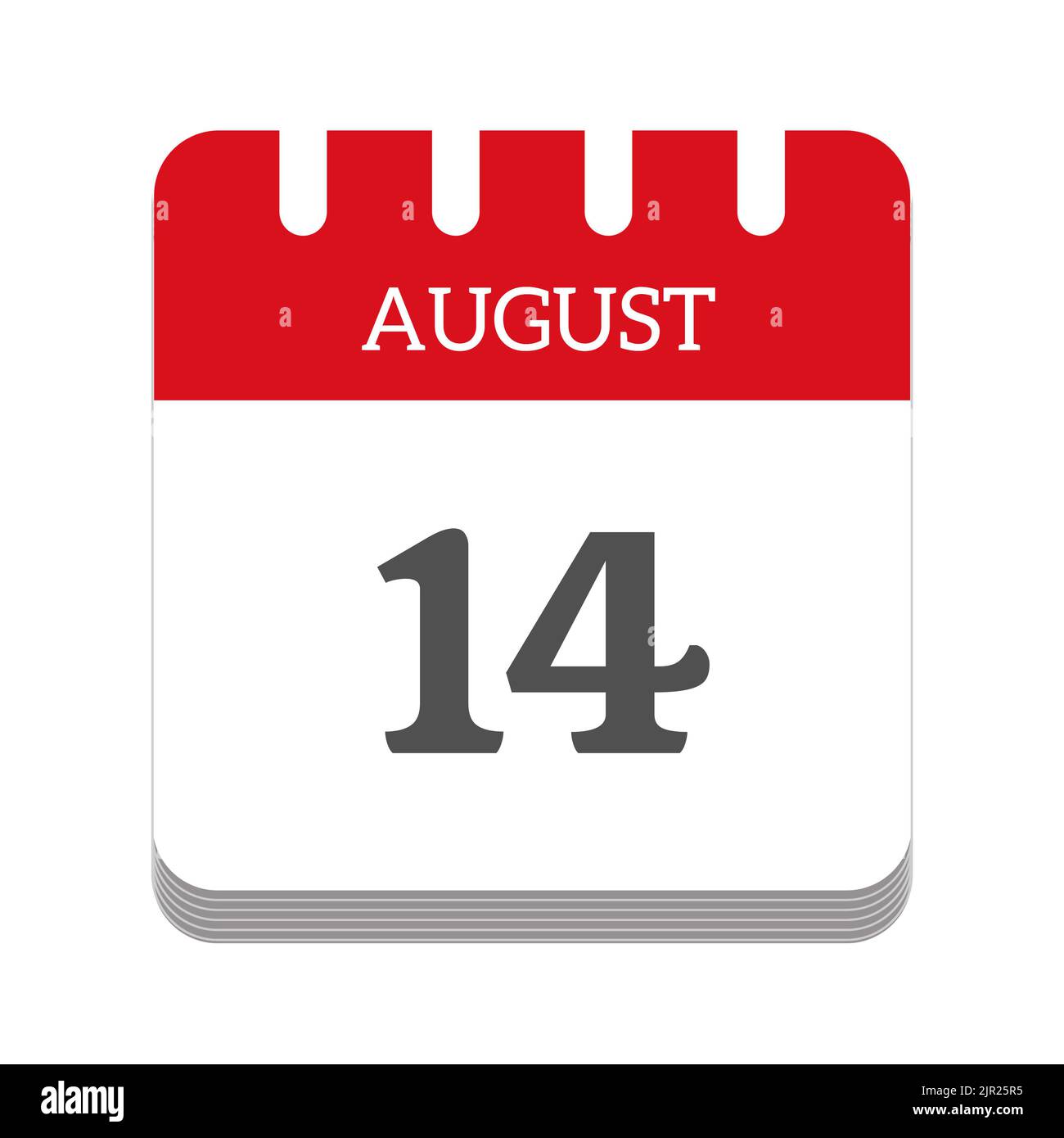 14 august calendar icon hi-res stock photography and images - Alamy