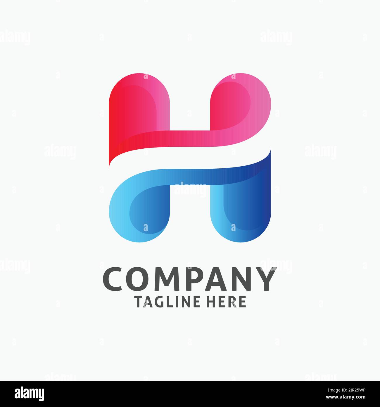 Letter H modern logo design Stock Vector Image & Art - Alamy