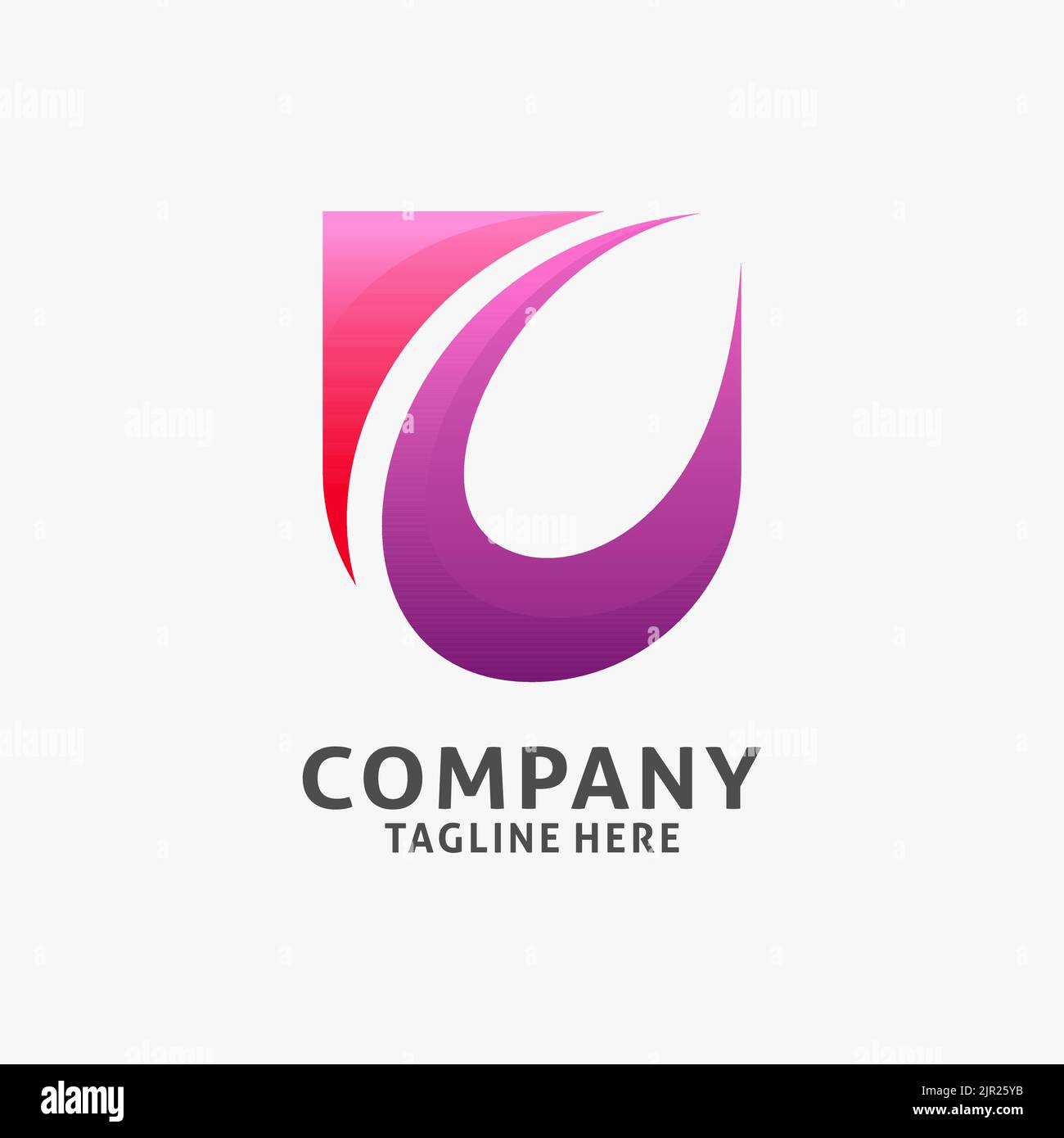 Letter U unique logo design Stock Vector Image & Art - Alamy