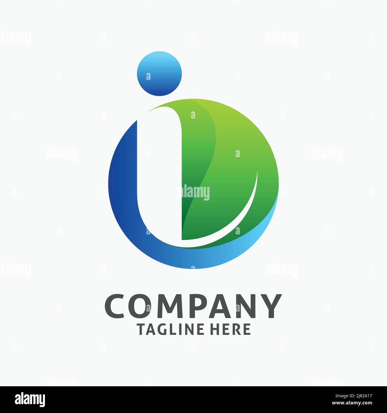 Letter i leaf logo design Stock Vector Image & Art - Alamy