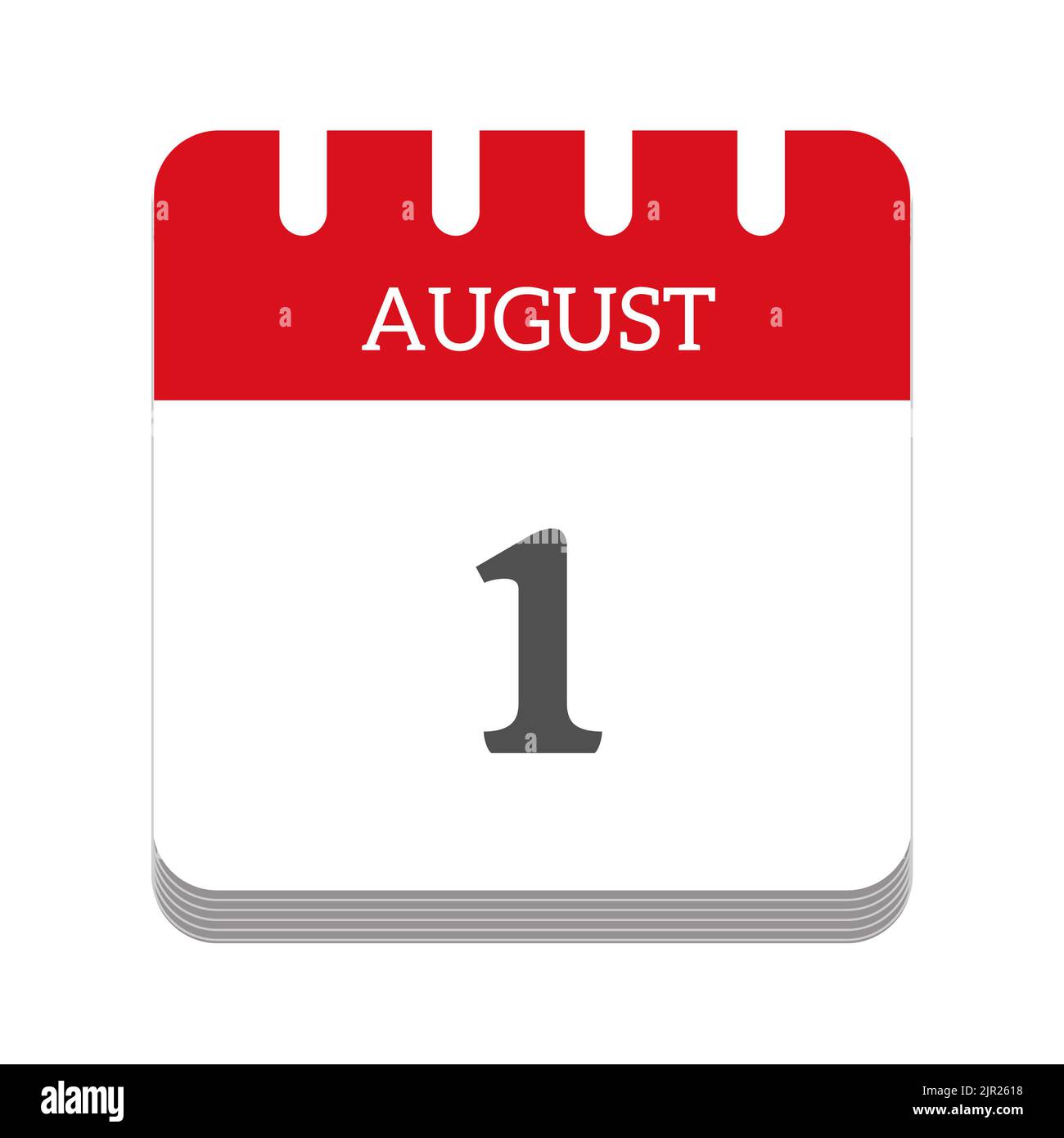 August 1 calendar hi-res stock photography and images - Alamy